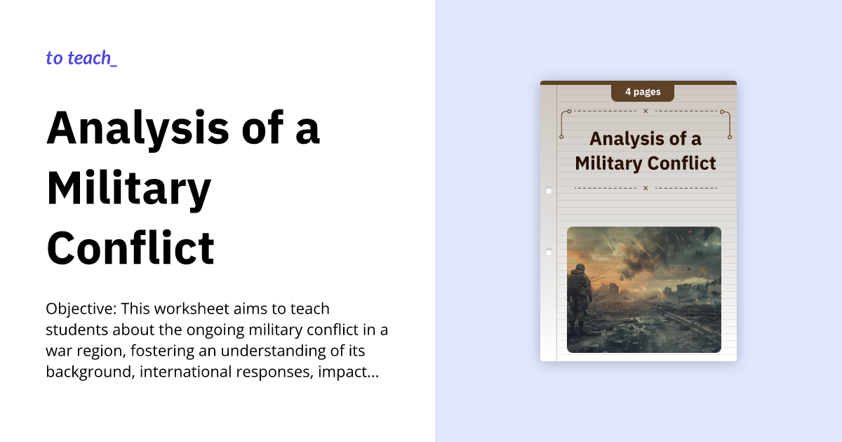 Analysis of a Military Conflict