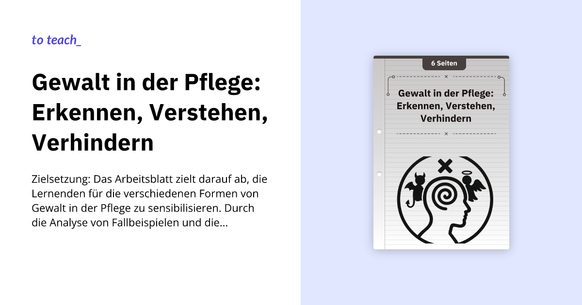 Gewalt in der Pflege: Erkennen, Verstehen, Verhindern
