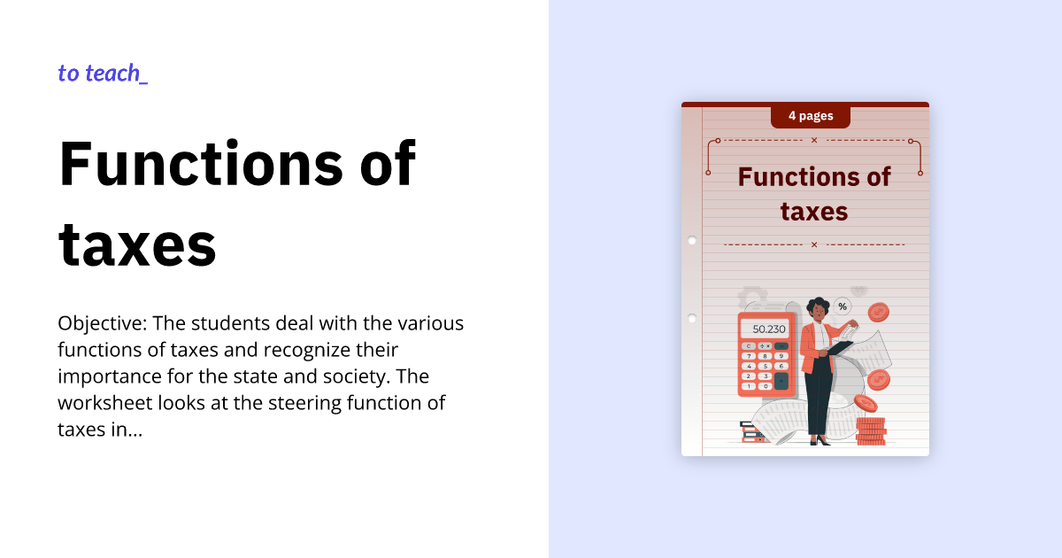 Functions of taxes