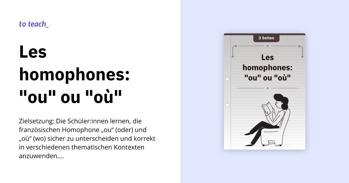 Les homophones: "ou" ou "où"
