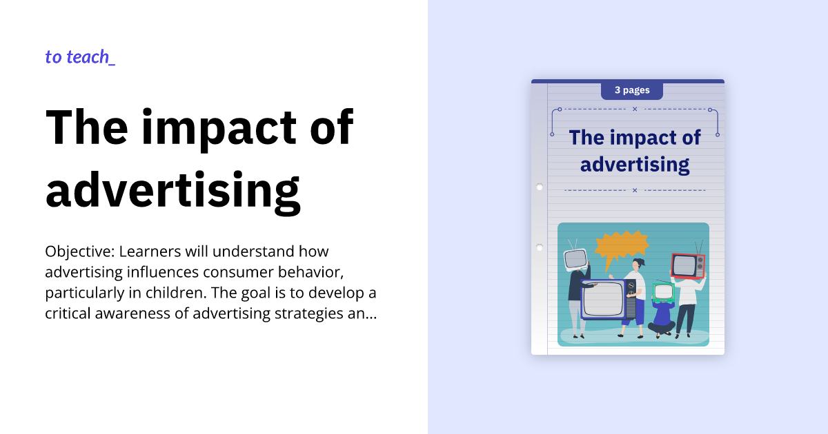 The impact of advertising