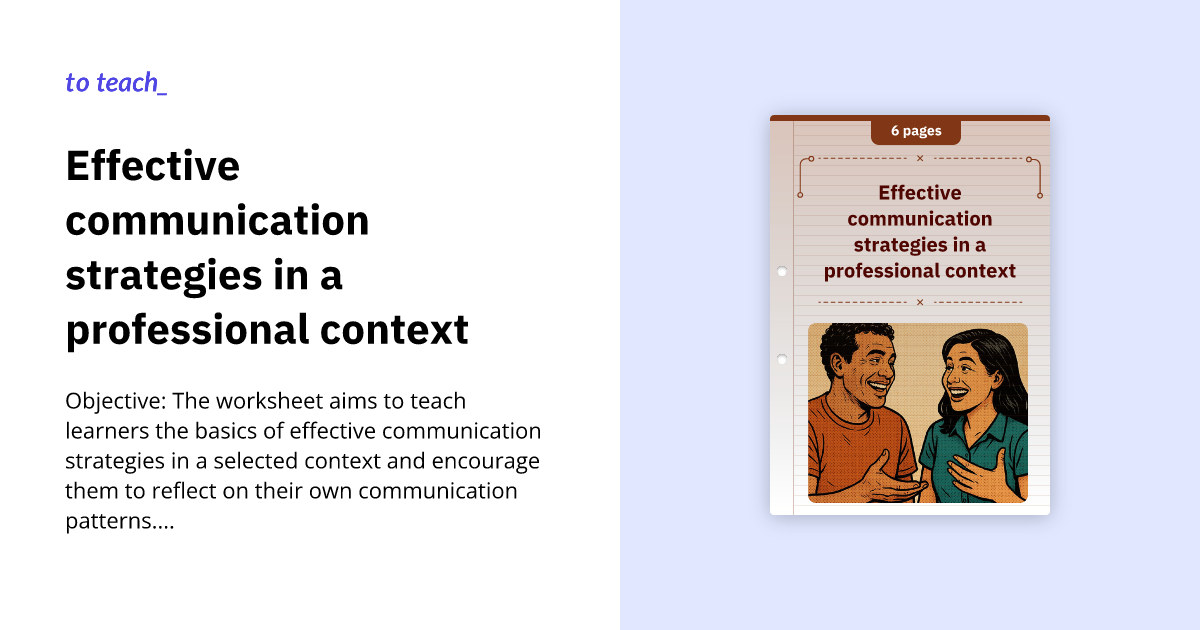 Effective communication strategies in a professional context