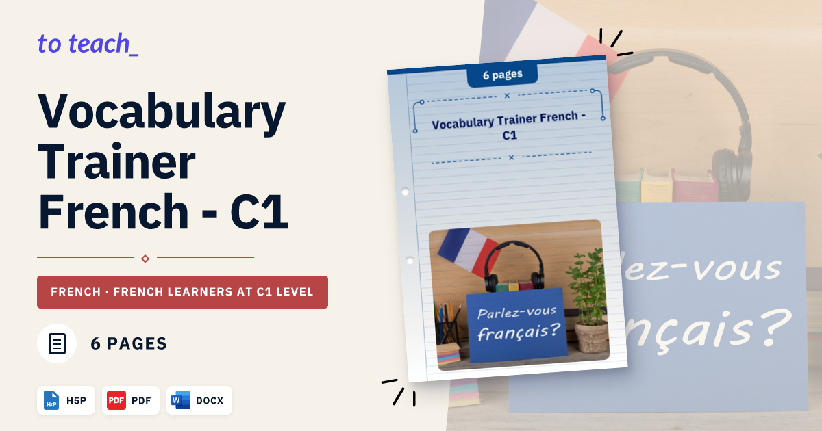 Vocabulary Trainer French - C1