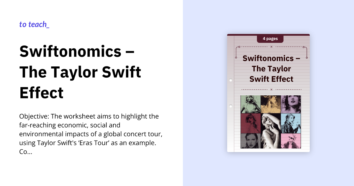 Swiftonomics – The Taylor Swift Effect