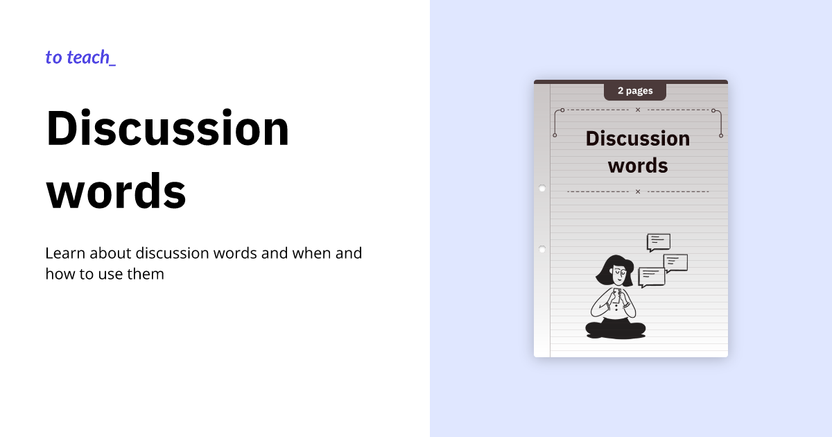 Discussion words