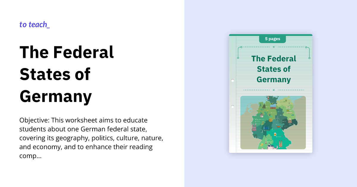 The Federal States of Germany