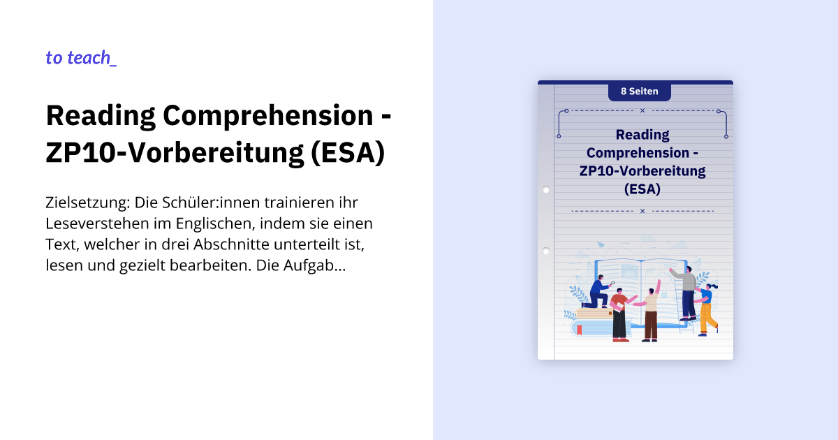 Reading Comprehension - ZP10-Vorbereitung (ESA)