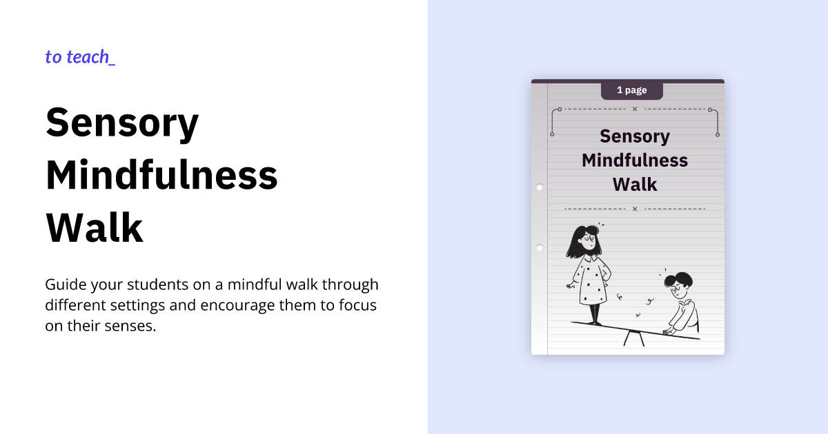 Sensory Mindfulness Walk