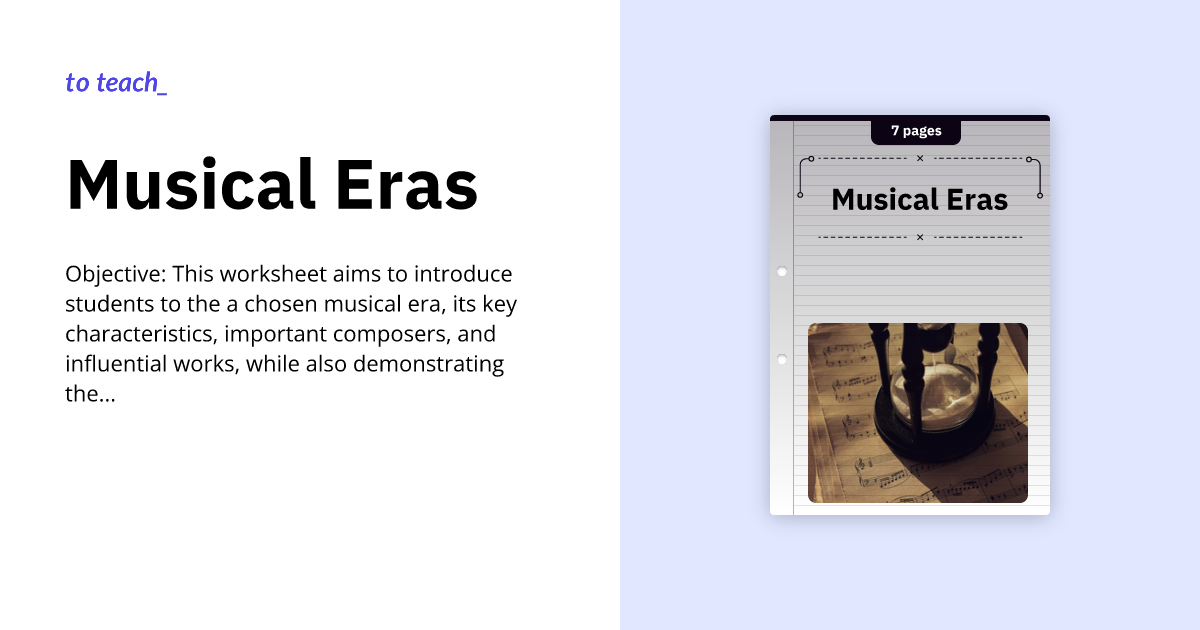 Musical Eras