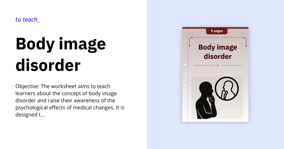 Body image disorder