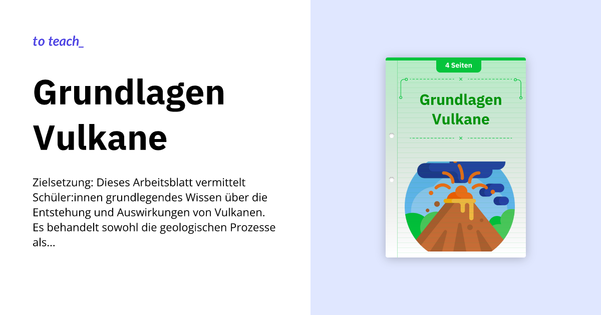 Grundlagen Vulkane