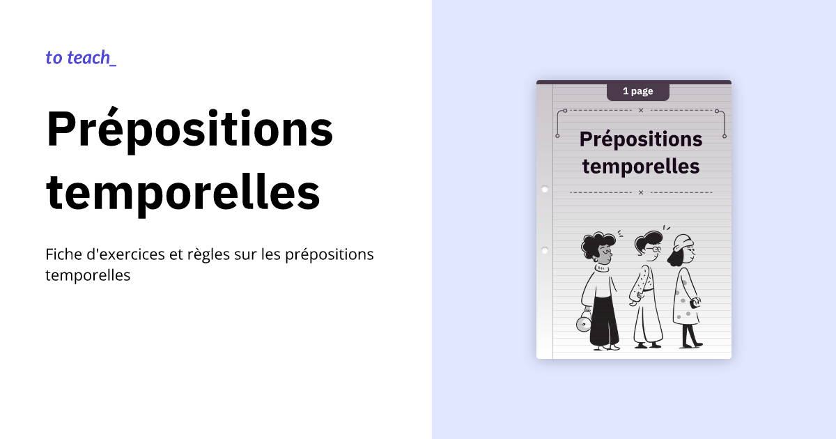 Prépositions temporelles