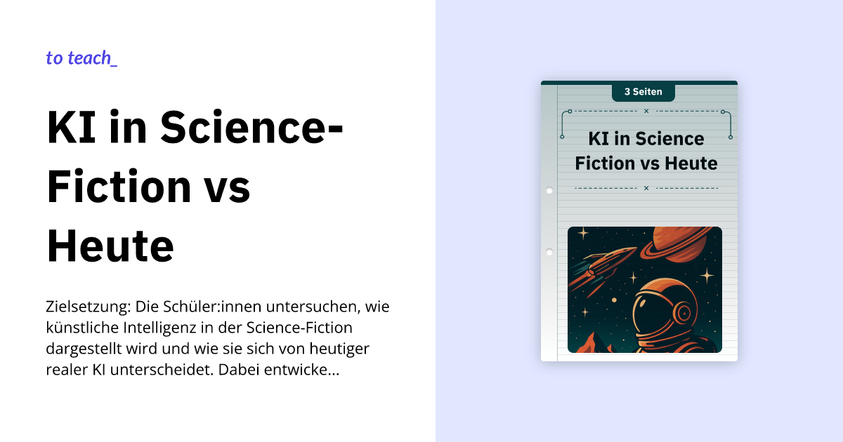 KI in Science-Fiction vs Heute