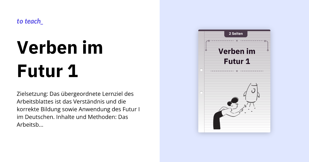 Verben im Futur 1