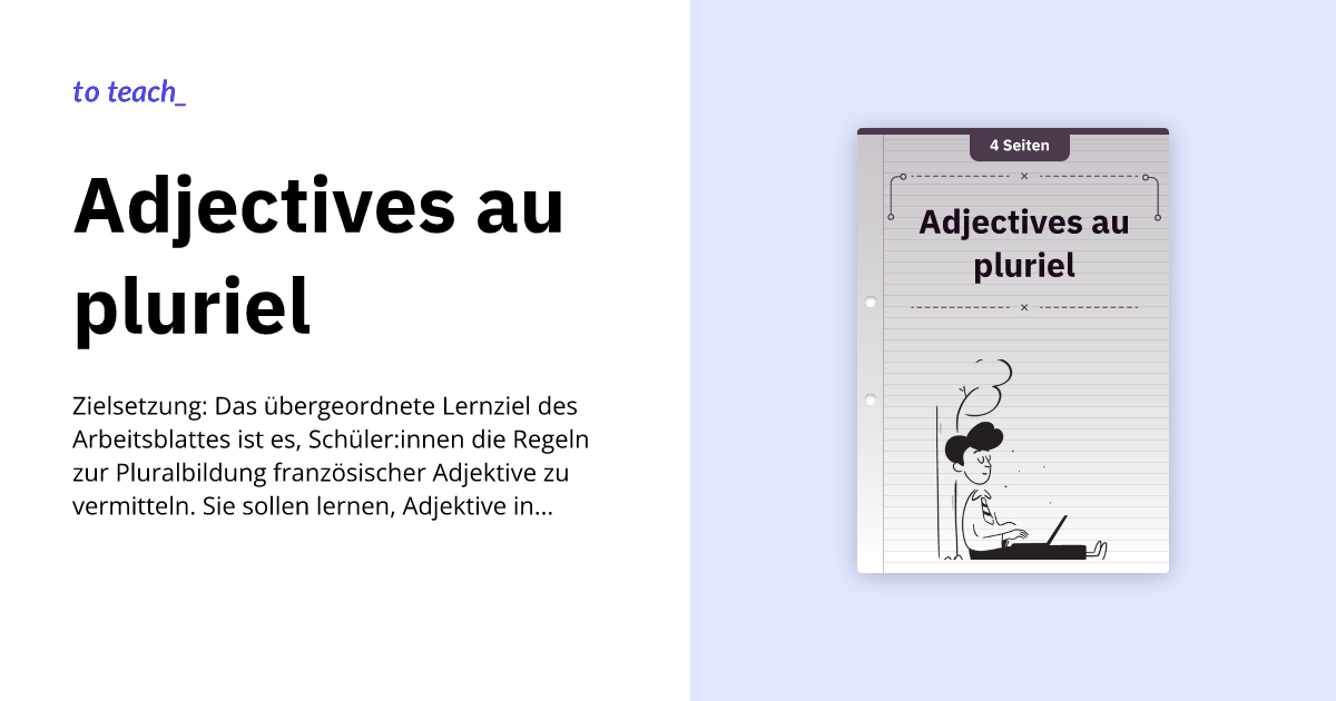 Adjectives au pluriel