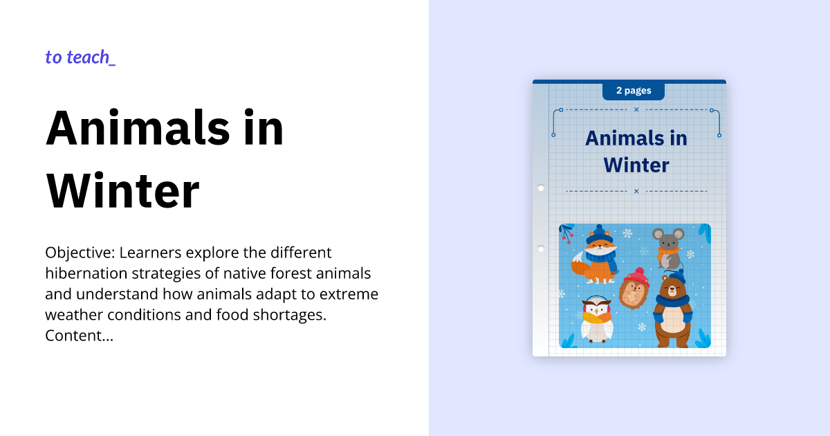 Animals in Winter