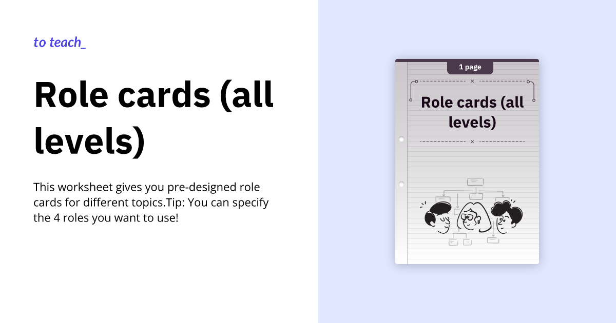 Role cards (all levels)