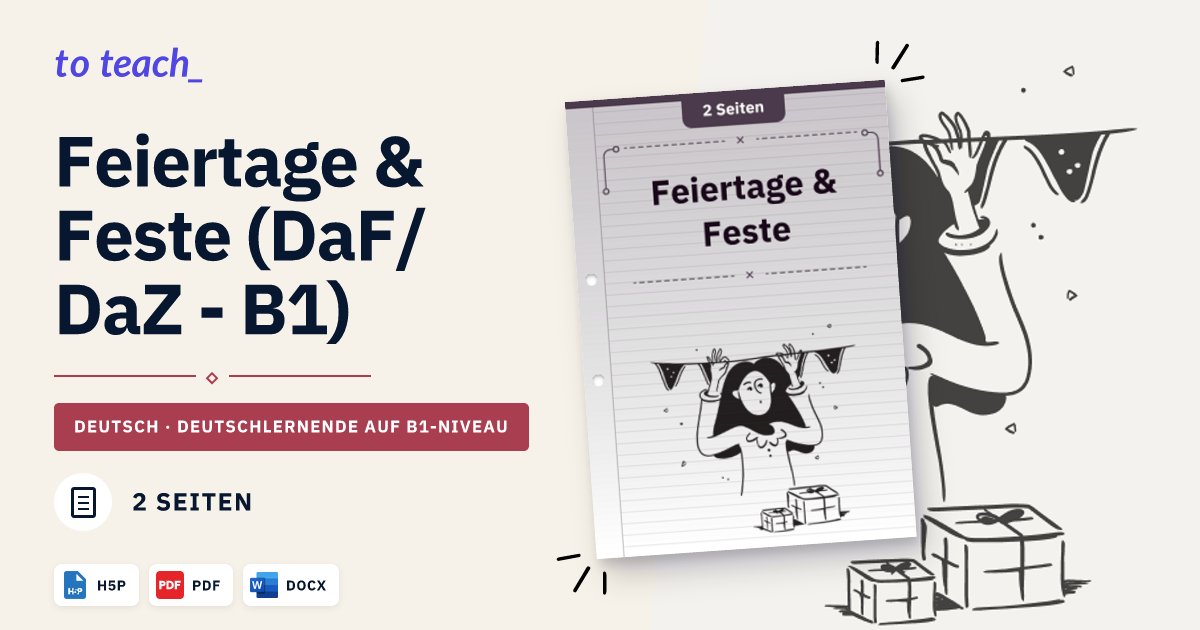 Feiertage & Feste (DaF/DaZ - B1)