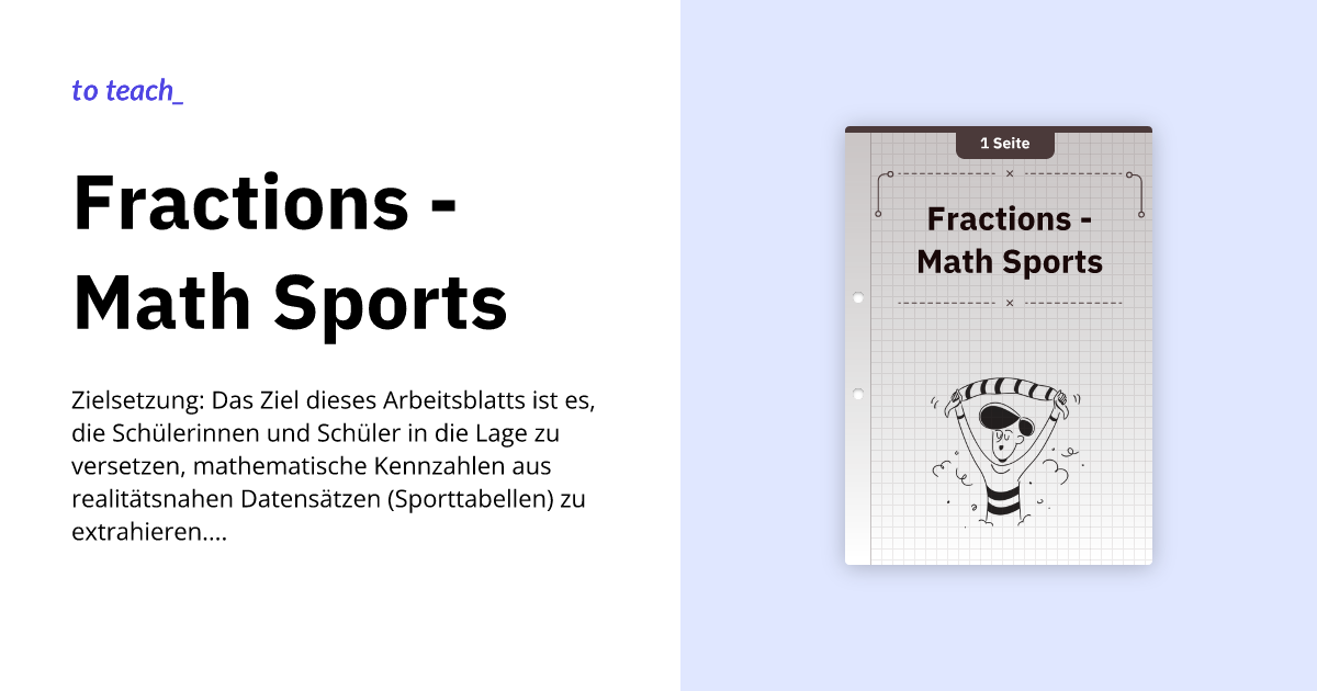 Fractions - Math Sports