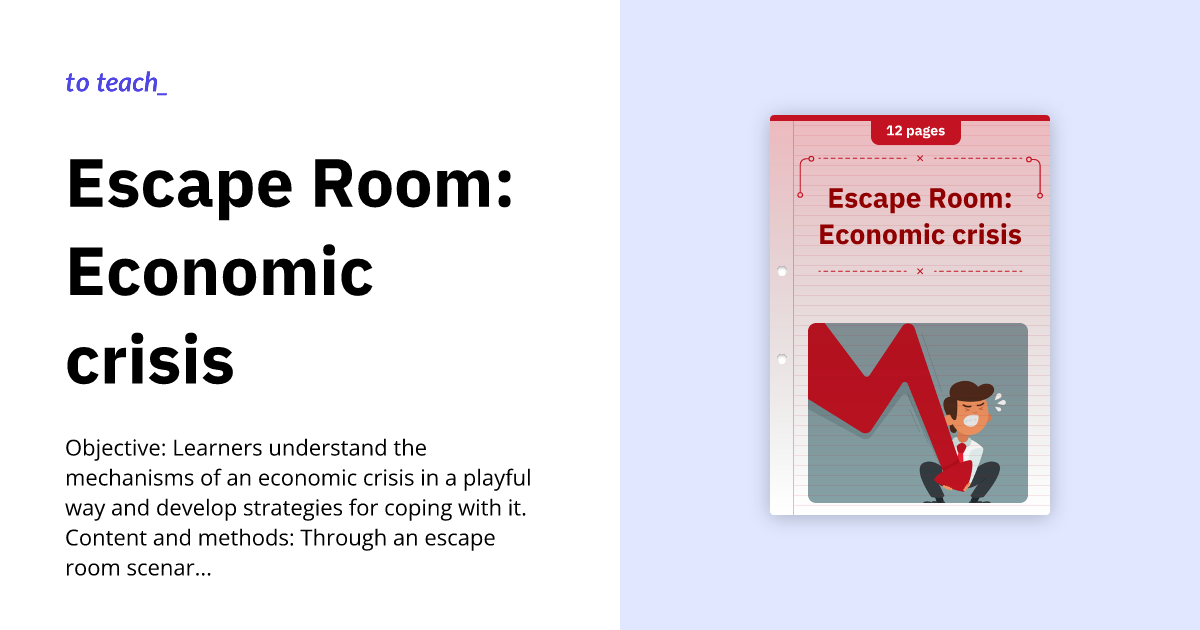 Escape Room: Economic crisis
