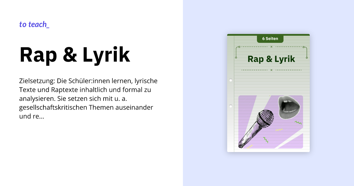 Rap & Lyrik