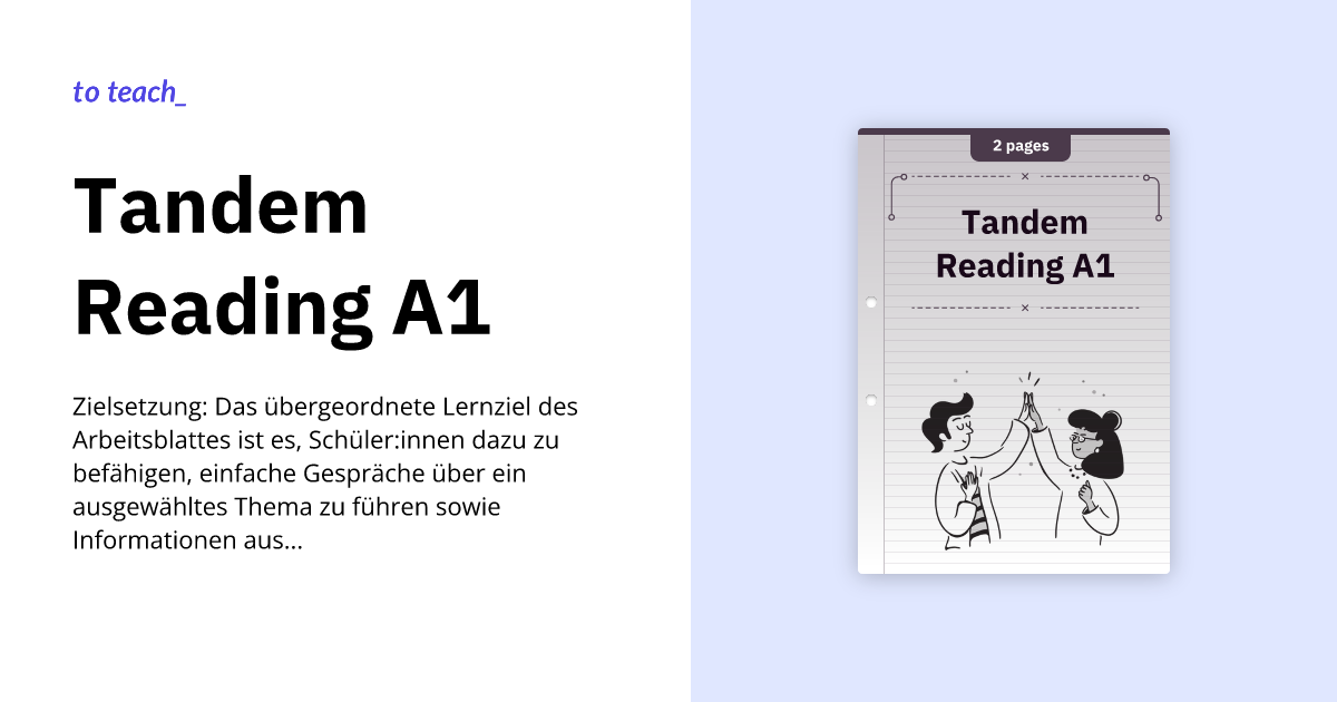 Tandem Reading A1