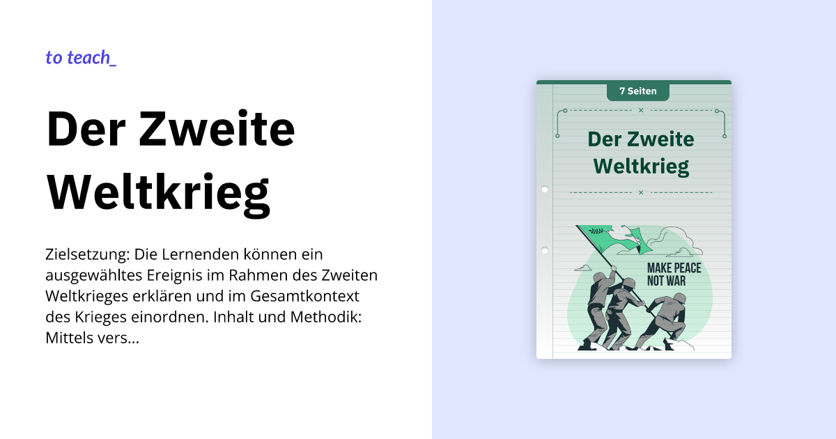 Der Zweite Weltkrieg