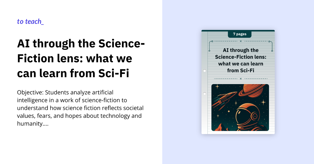 AI through the Science-Fiction lens: what we can learn from Sci-Fi