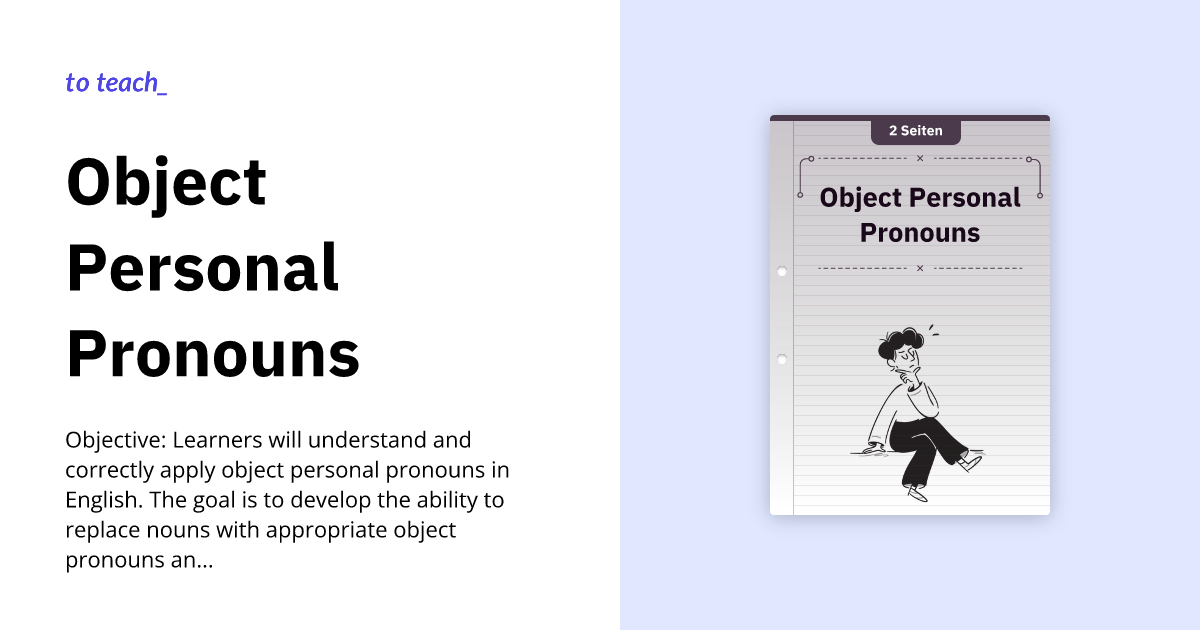 Object Personal Pronouns